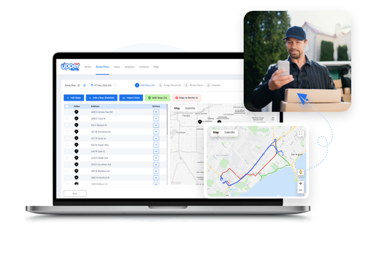 Delivery Route Planning Solution Upper Route Planner