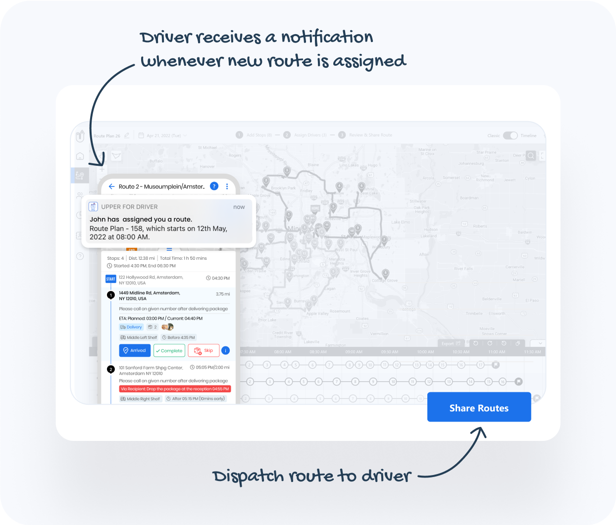 Upper Route Planner Software Save Time & Fuel Cost